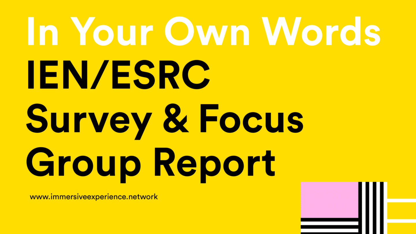 “In Your Own Words” - The ESRC/IEN Research Report